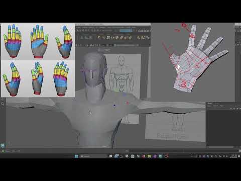 Modeling A human in Maya 13 Feet notes on topology - YouTube