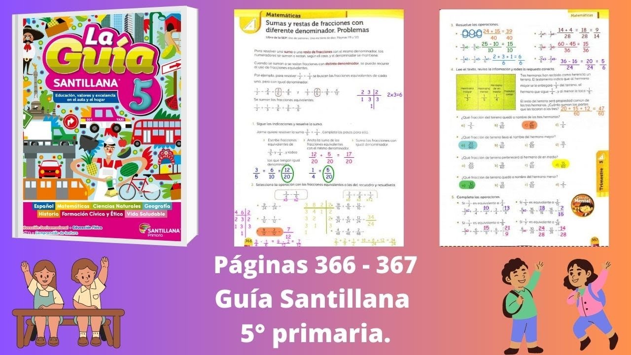 Guía Santillana Quito Grado Matemática Páginas 366 367 Youtube