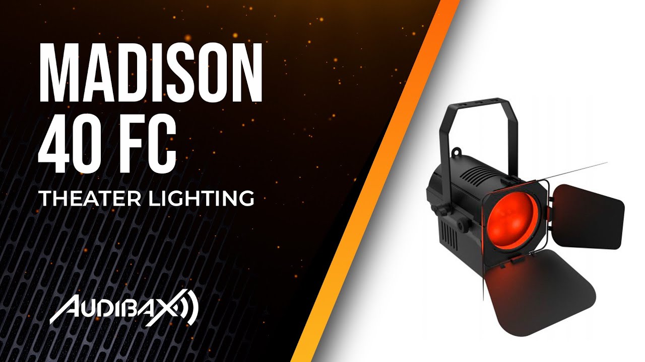 Audibax Pro Madison 40 FC Theater Lighting - YouTube