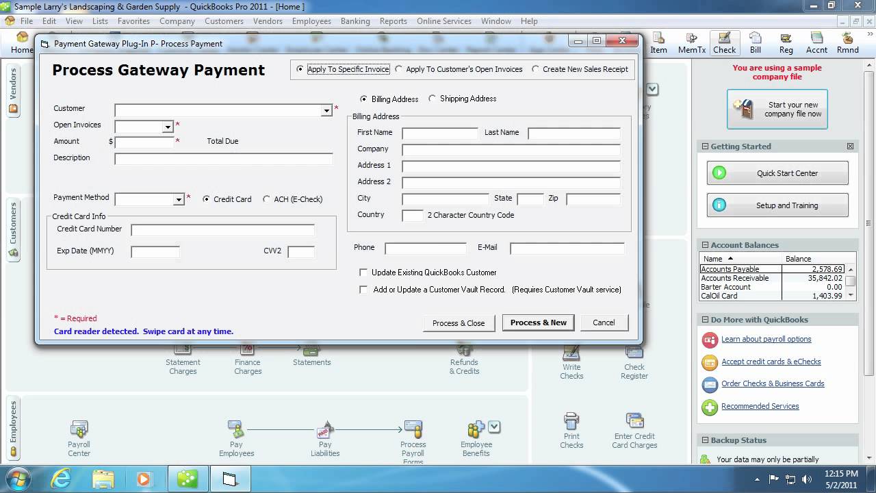 Network Merchants Inc. (NMI) QuickBooks™ SyncPay Plug-In Demo - YouTube