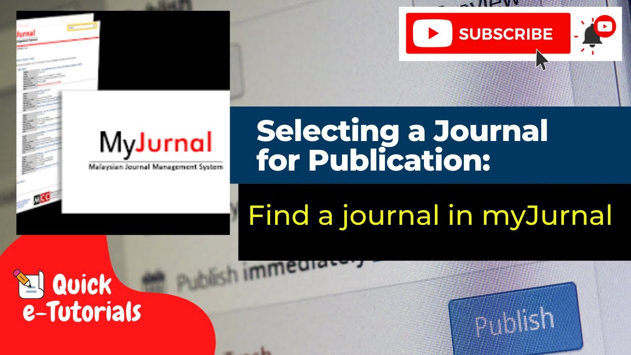 #usm #usmlibrarytv Selecting a Journal for Publication: Find a journal ...