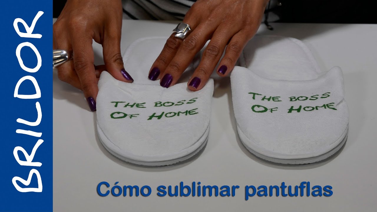 Cómo sublimar pantuflas - YouTube