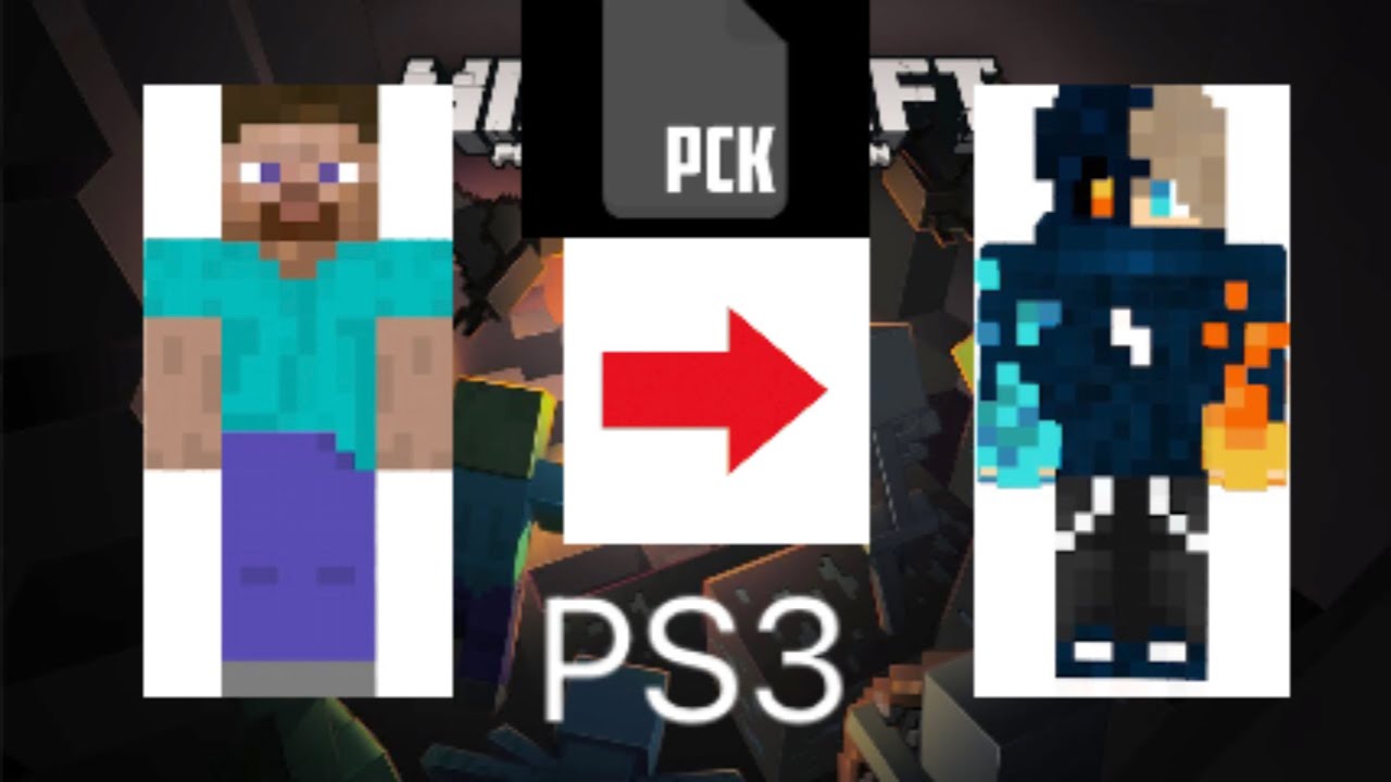 Minecraft ps3 eigene custom skin packs machen Easy - YouTube