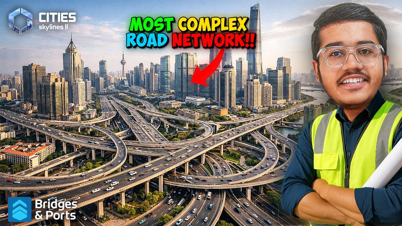 I Built the Most Complex Road Network for My New City in Cities ...