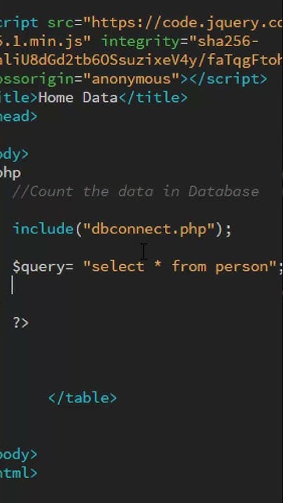 How To Count Data Rows In Mysql Database Using Php Short Youtube