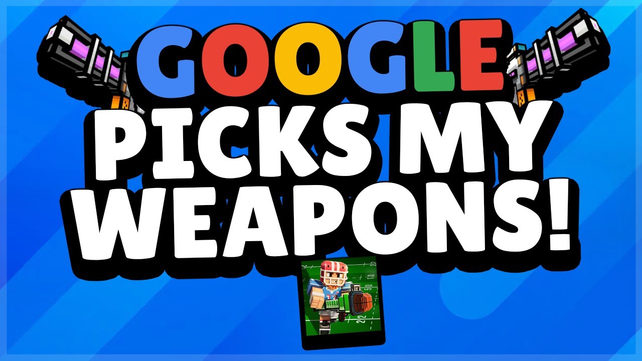 GOOGLE Randomly Selected These INSANE Weapons for me! | Pixel Gun 3D ...
