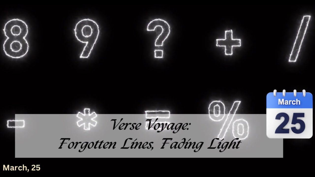 Forgotten Lines, Fading Light - YouTube