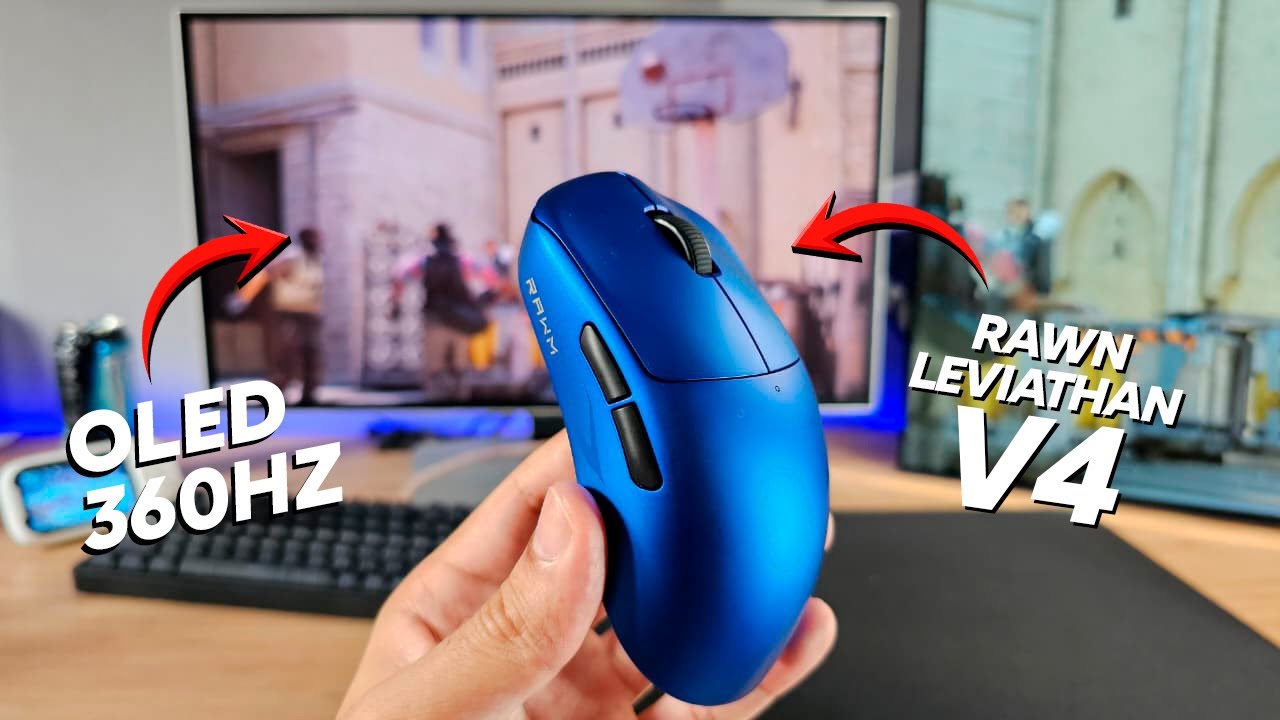 PRIMEIRA VEZ jogando no meu NOVO MONITOR OLED 360HZ com MOUSE RAWN ...
