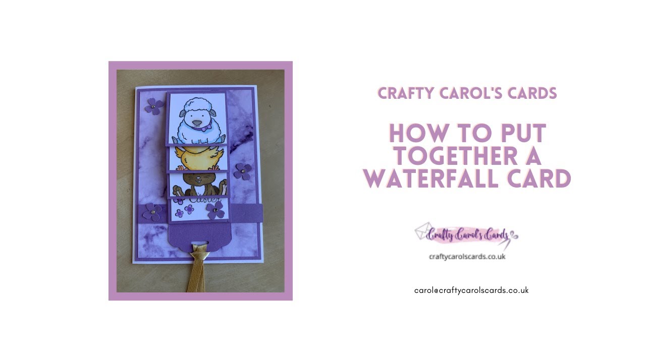 How to put together a waterfall card - YouTube