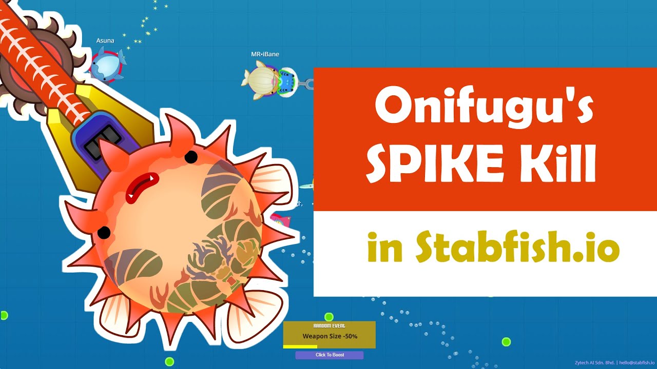 How to kill using Onifugu's SPIKE in STABFISH.io | New Skins: Narwhal ...