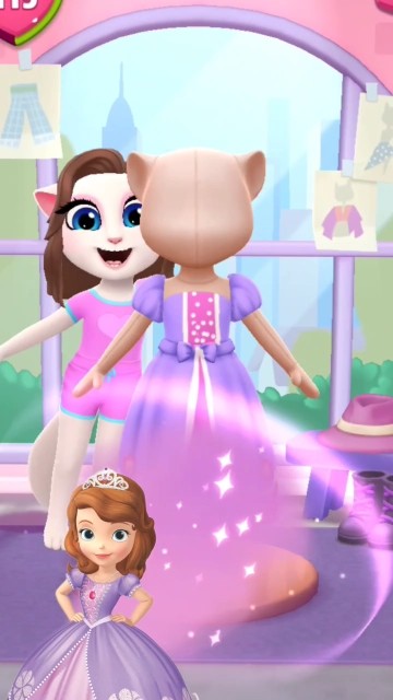 Princess Sofia The First Makeover by My Talking Angela 2 #cosplay # ...