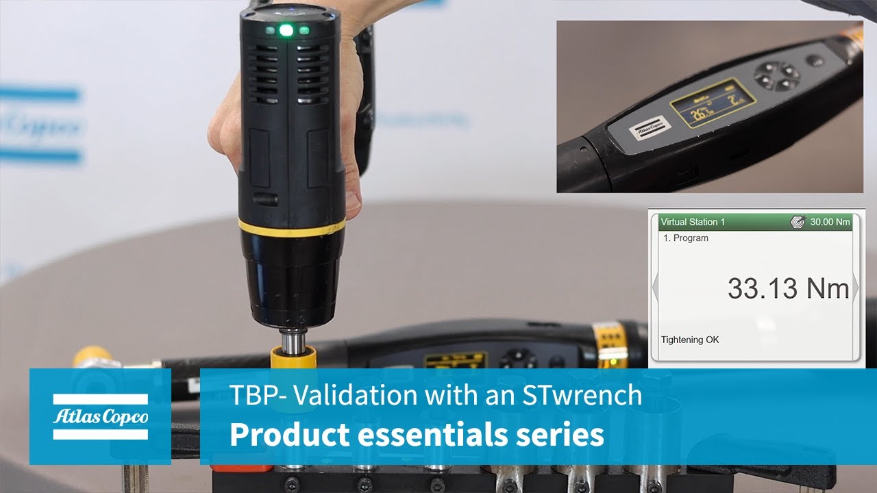 Product Essential: TBP: Validation with an STwrench | Atlas Copco - YouTube