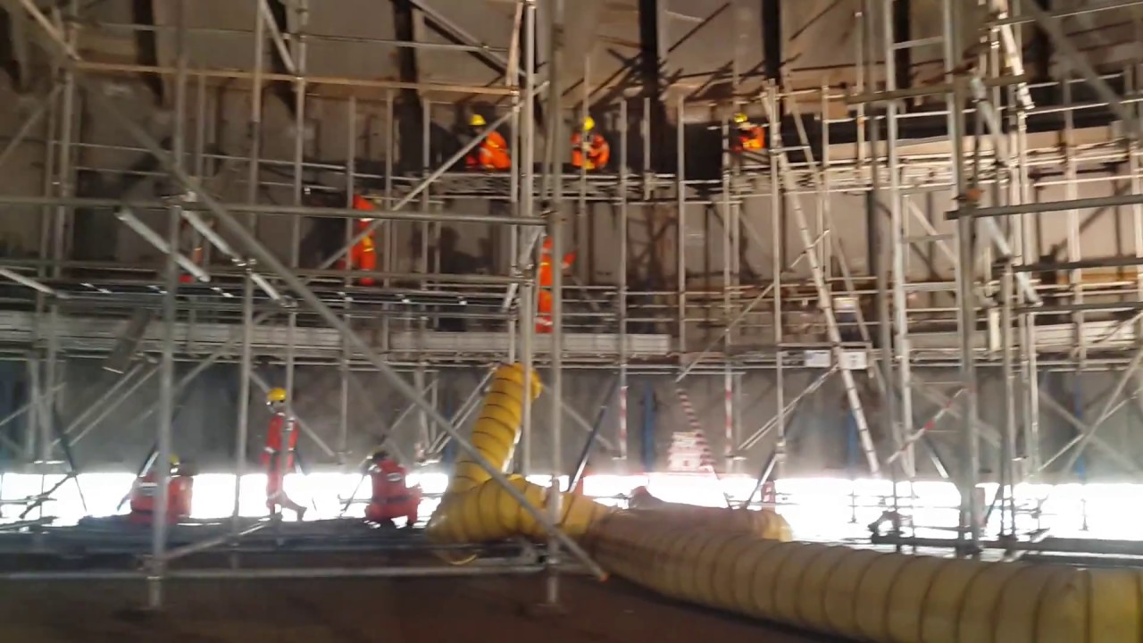 SCAFFOLDING KELILING DI DALAM TANKI #Scaffolding #Scaffolder #Indonesia ...