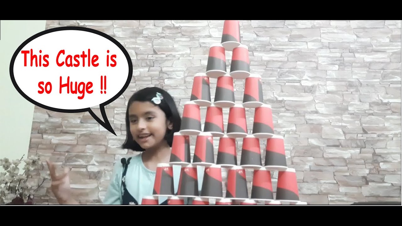 Made DIY Paper Cup Castle during Lockdown - YouTube