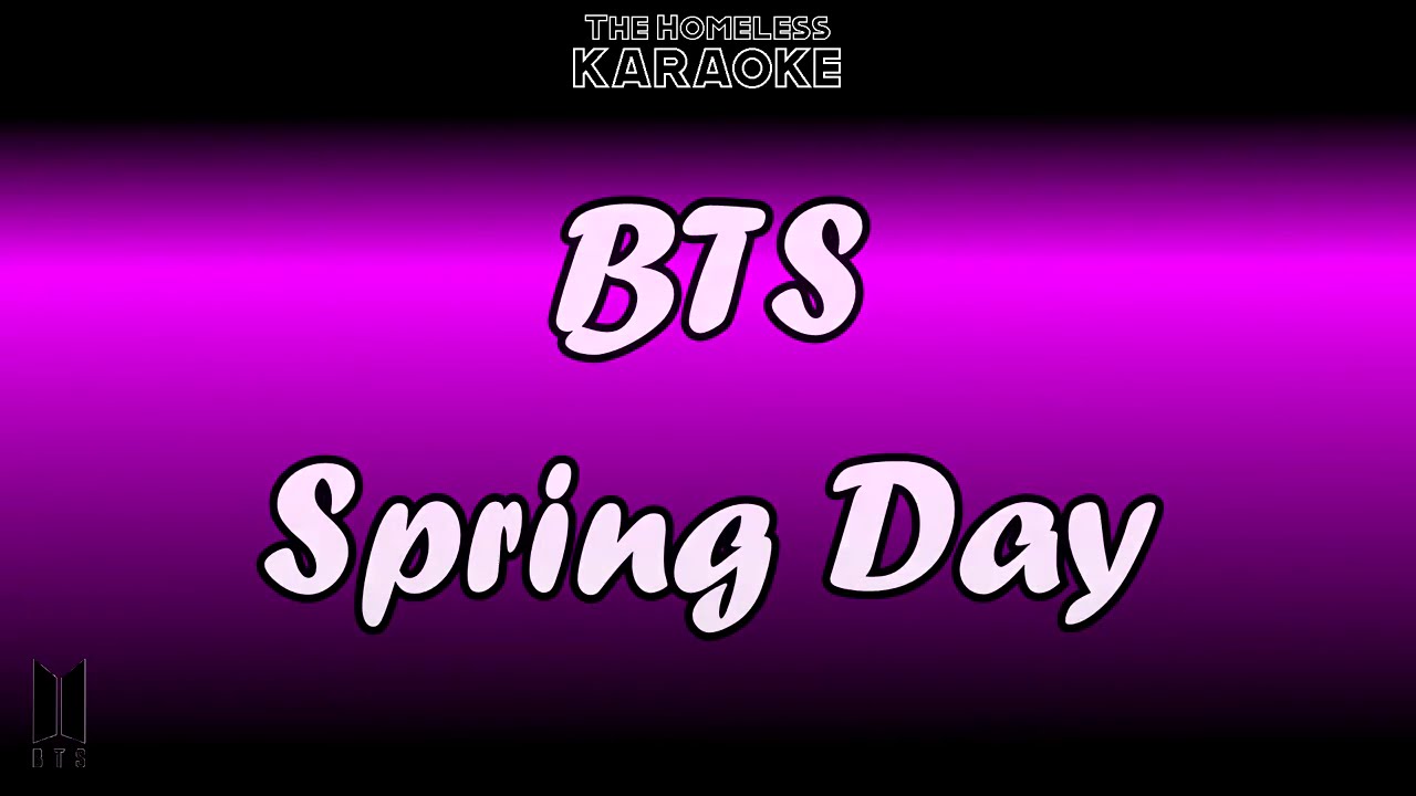 BTS - Spring Day - Karaoke - YouTube