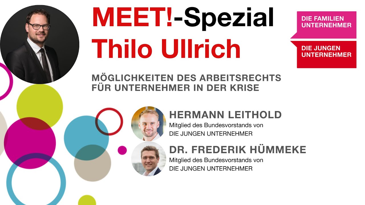 MEET! Spezial Thilo Ullrich: Arbeitsrecht in der Krise - YouTube