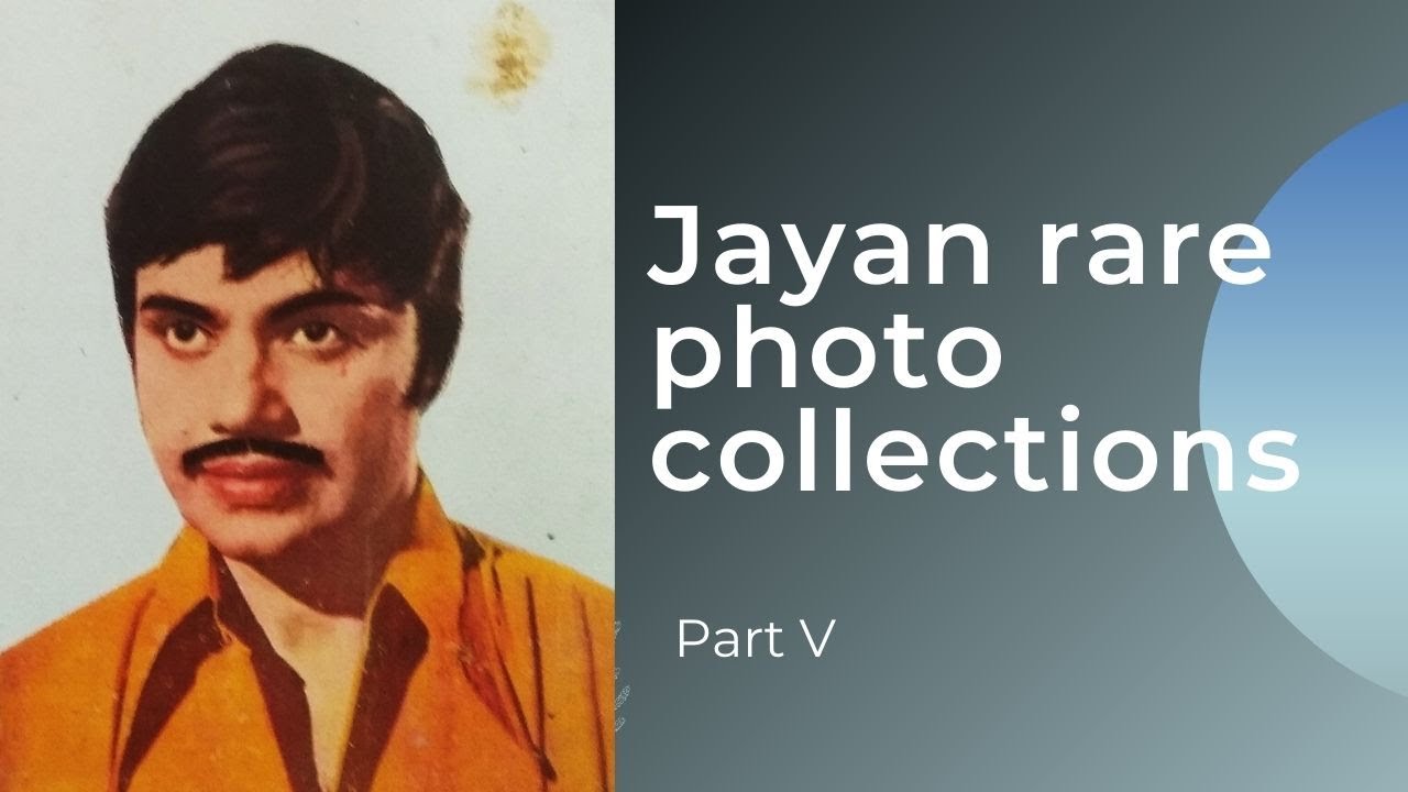 Actor Jayan Rare Photo Collections | Part V - YouTube