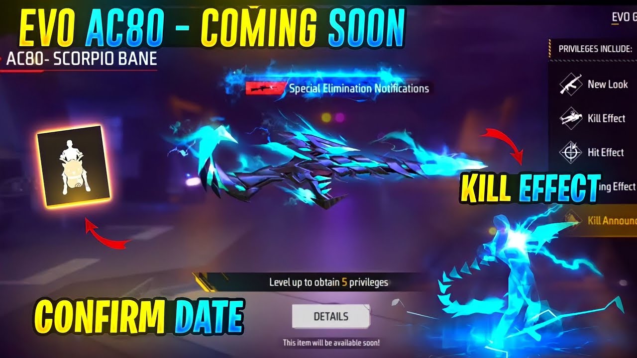 NEW EVO AC80 ! FREE FIRE NEW EVO AC80 ! EVO AC80 FULL REVIEW ! - YouTube