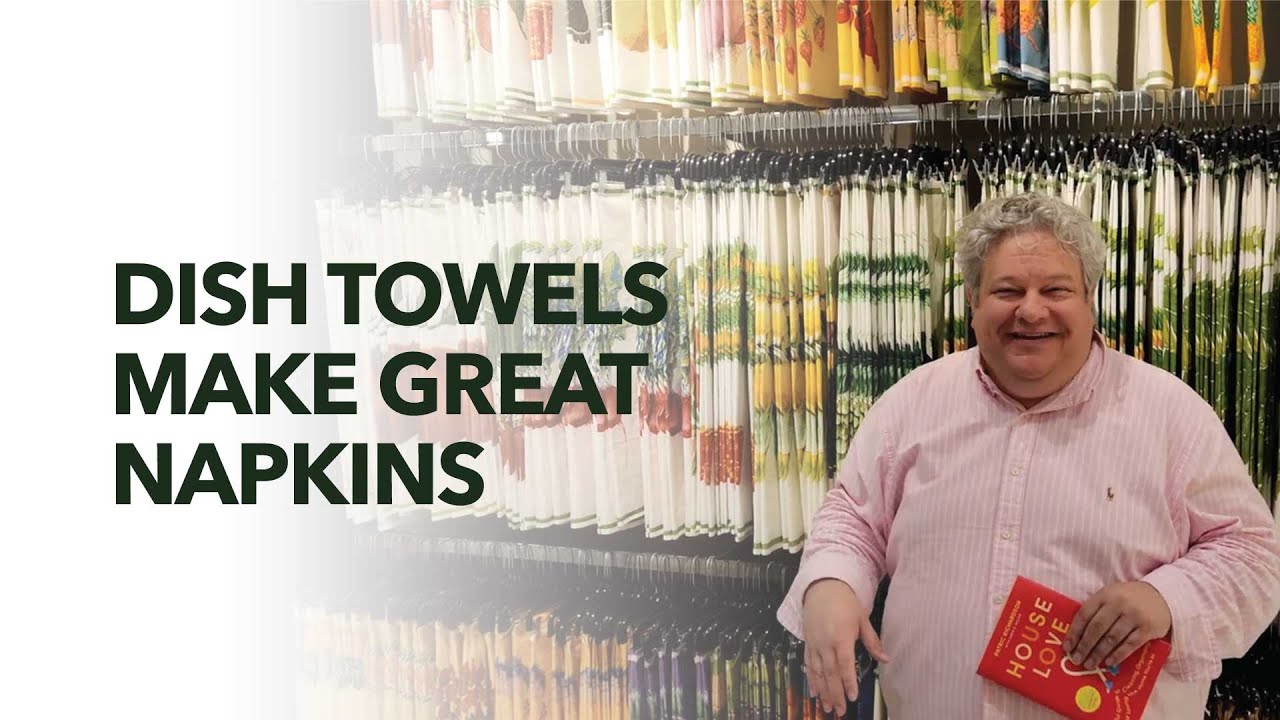 Dish Towels Make Great Napkins - YouTube