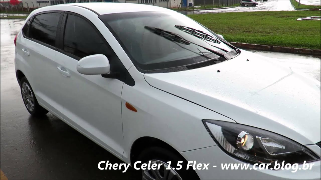 Novo Chery Celer 2015 Flex - comportamento em chuva - www.car.blog.br ...