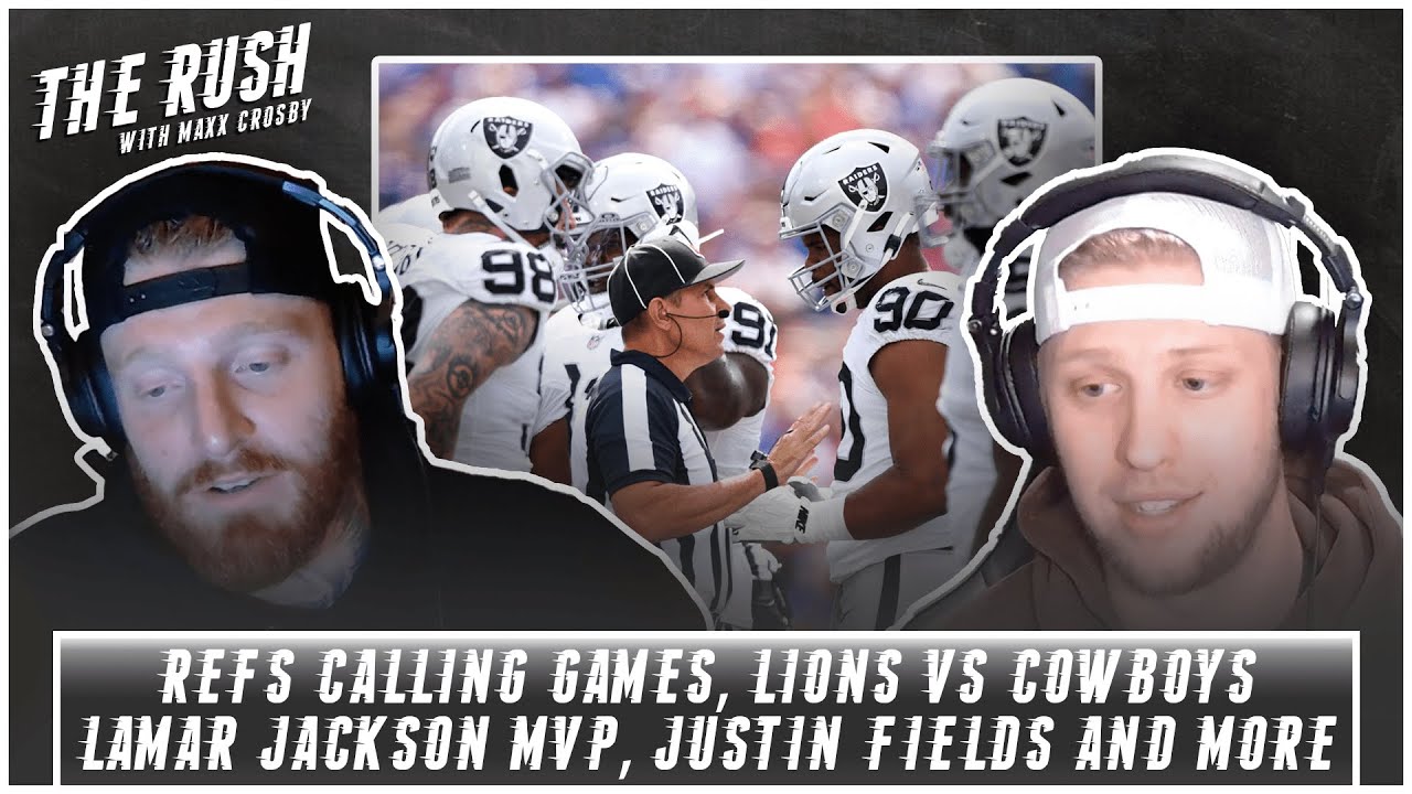 REFS CALLING GAMES? LIONS VS. COWBOYS CONTROVERSY!? LAMAR JACKSON MVP ...