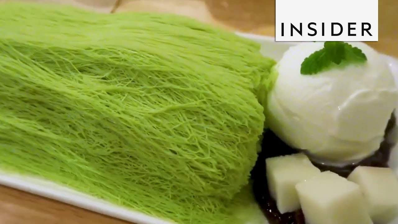 Shaved Ice Looks Like Noodles - YouTube