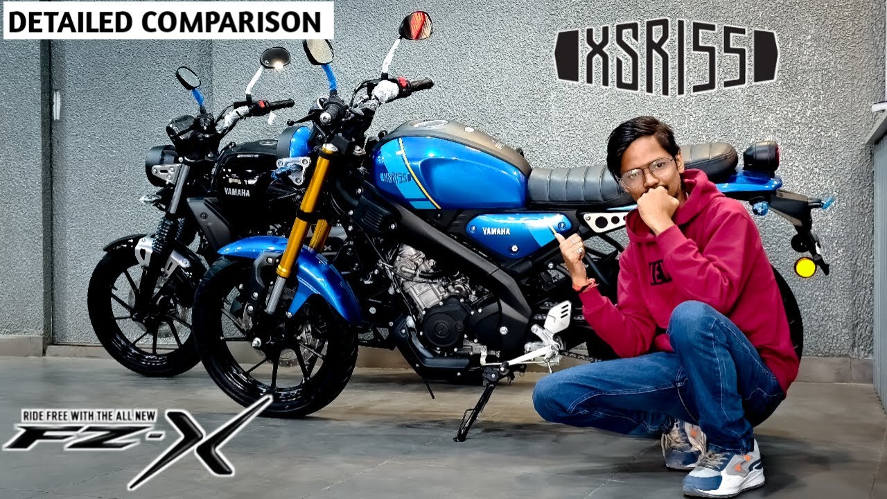Yamaha XSR 155 Vs Yamaha FZ X | Detailed Comparison | Full Review - YouTube