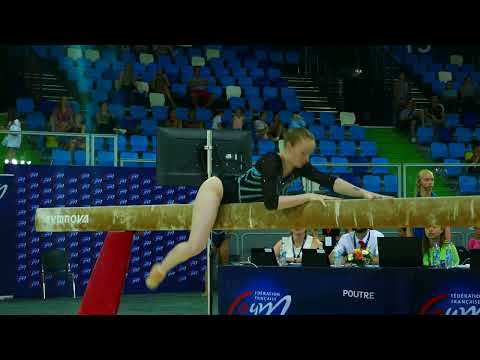 Camille Bahl - finale poutre - Championnat de France Nat A 2022