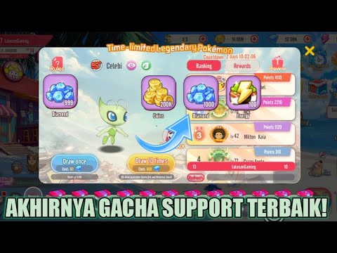 52k Diamond Gacha Celebi + Klaim Giftcode 🔥 Celebi Pokemon Support tier SS | Megamon - YouTube
