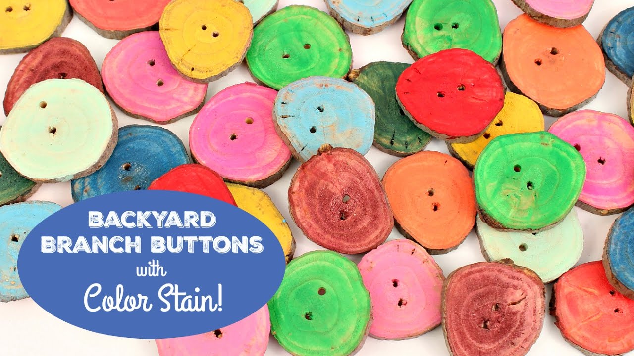 HOW TO Color Stain Wood Buttons YouTube how-to-color-stain-wood-buttons-youtube