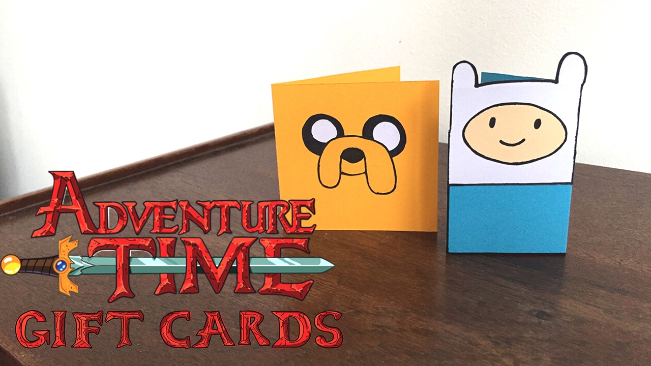 DIY Adventure Time Gift Cards | NutBulb - YouTube