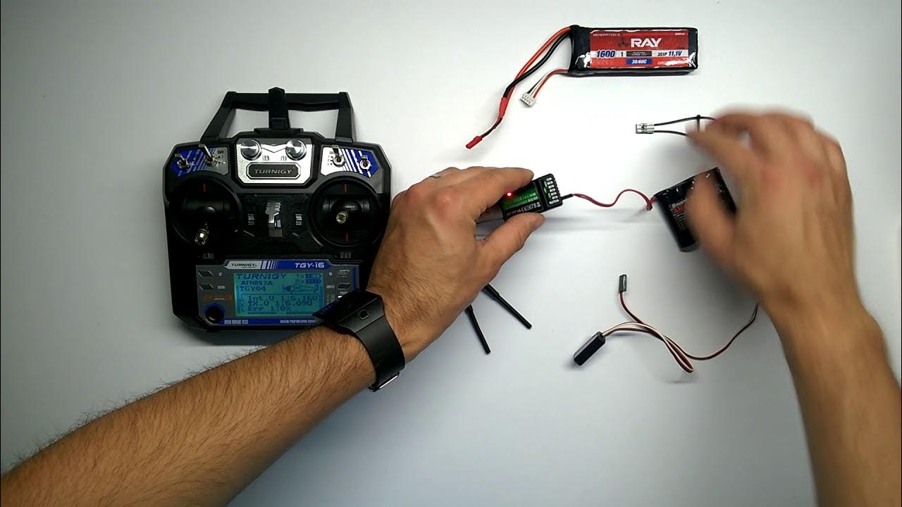 Turnigy TGY-i6 + Turnigy iA6B V2 Receiver 6CH + Turnigy TGY-CVT01 - YouTube