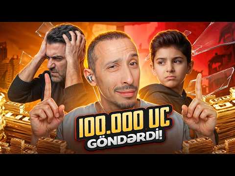 9 YAŞLININ ATASI MƏNƏ ZƏNG ETDİ! 100.000 UC GÖNDƏRDİ! PUBG MOBILE