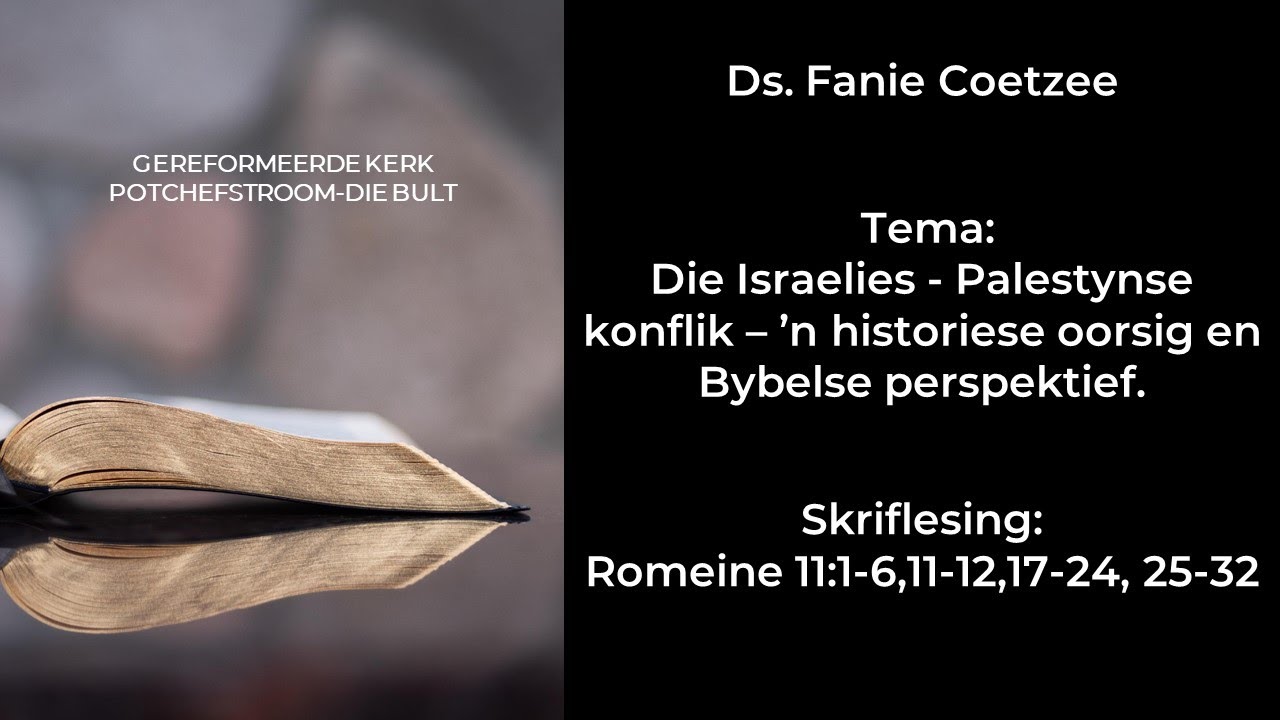 22 Oktober 2023 Leer Leef byeenkoms Ds. Fanie Coetzee - YouTube