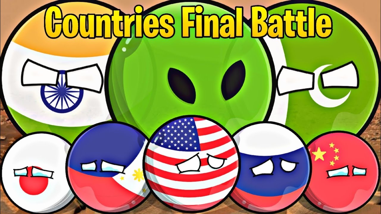 Countries Final Battle 😂[Funny and interesting]😂😂#countryballs # ...