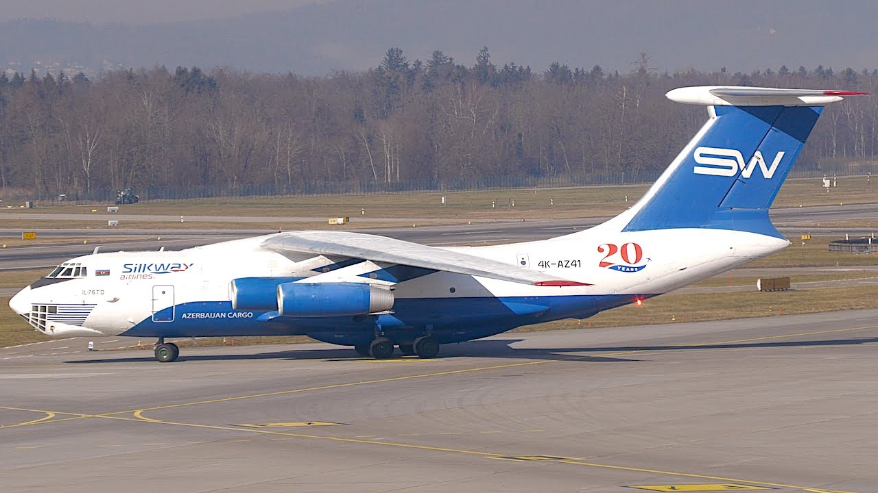 AMAZING SOUND of this IL-76TD arriving at Zurich Airport | 4K - YouTube