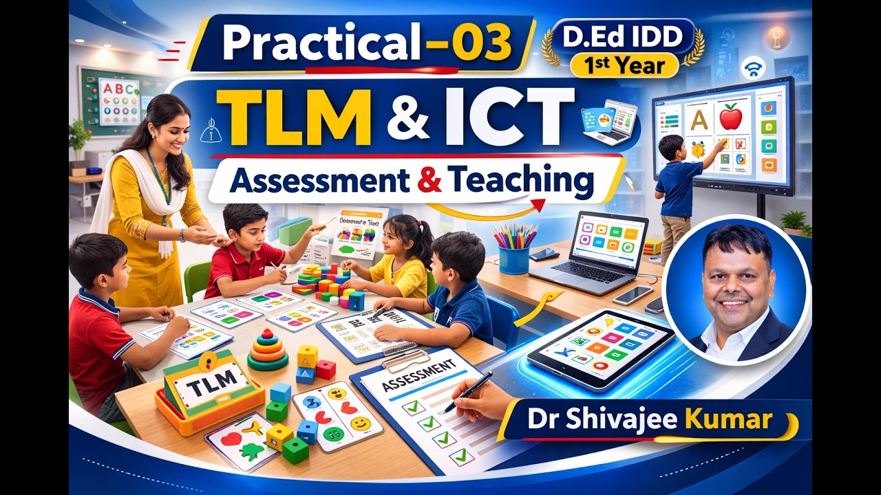 D.Ed IDD Practical–03 | Use of TLM & ICT for Assessment and Teaching ...