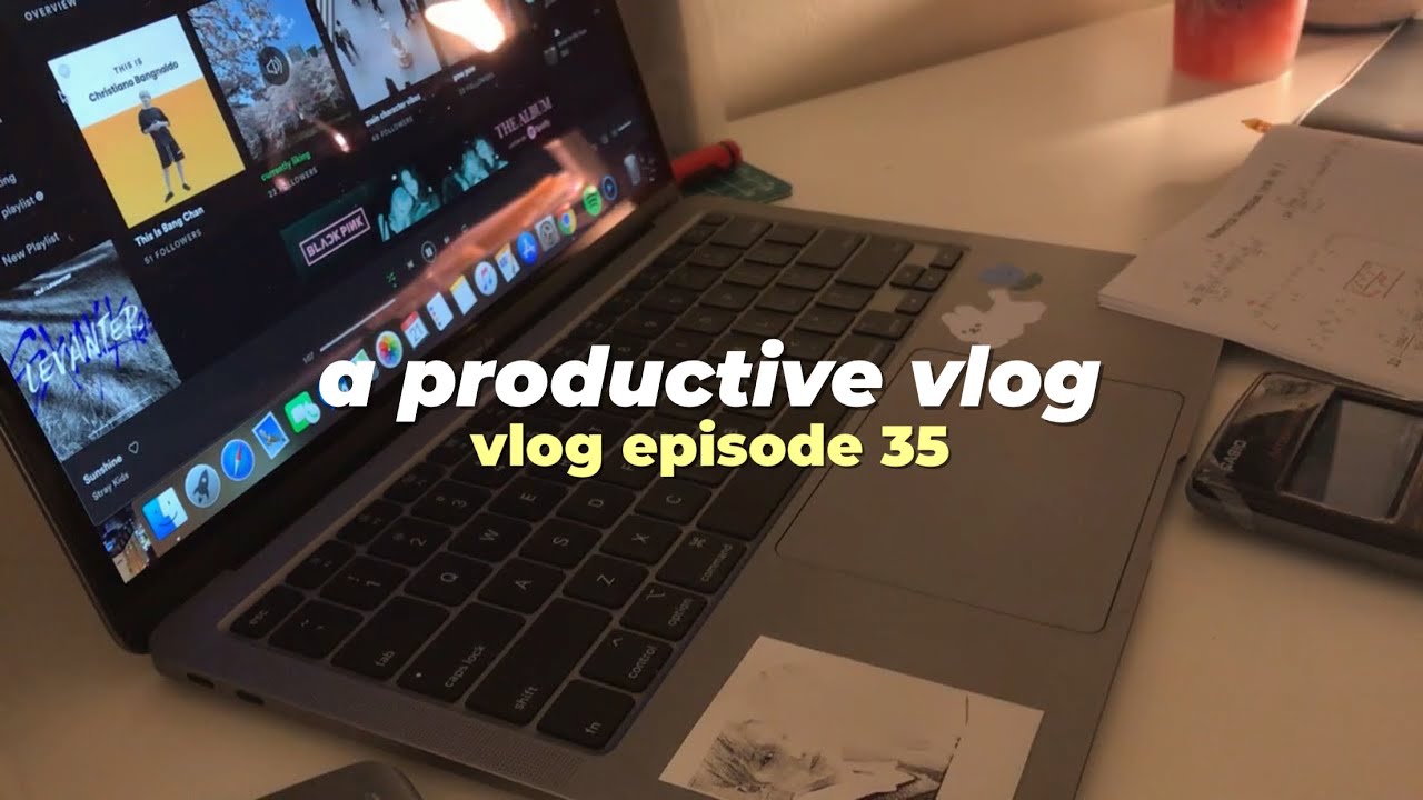 a productive vlog; studying, life updates and journaling 🧩 - YouTube
