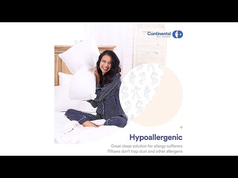 Continental Bedding Premium 100% White Goose Down Pillow  Standard Size