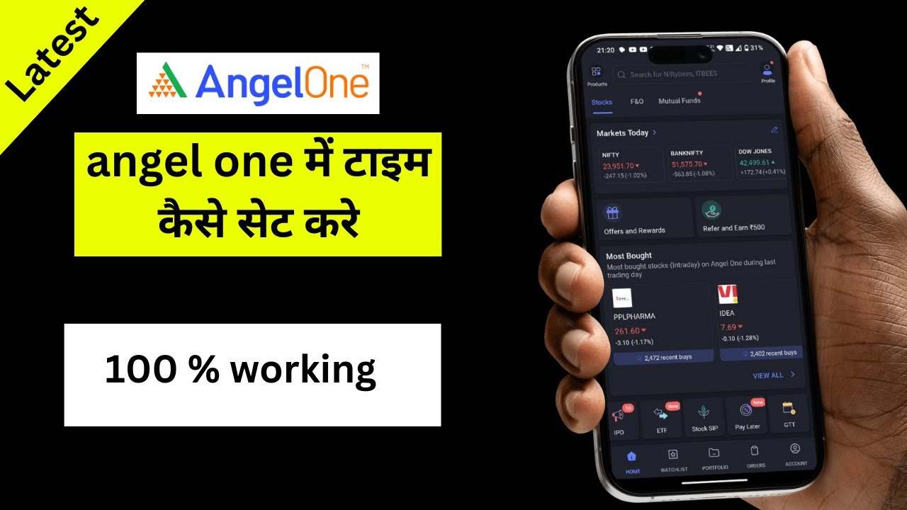 Angel one me time kaise set kare | angel one chart me time kaise set kare - YouTube