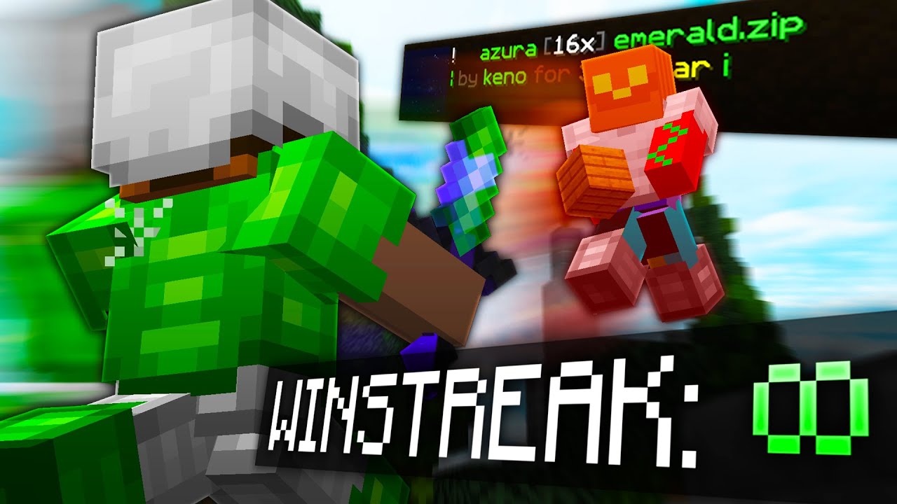 Azura 16x Emerald (Sweating skywars until I lose...twice) - YouTube