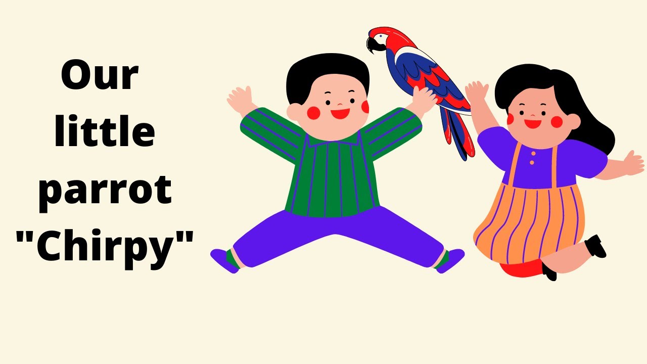 Our little bird "Chirpy" || Buying bird cage || Animated video - YouTube