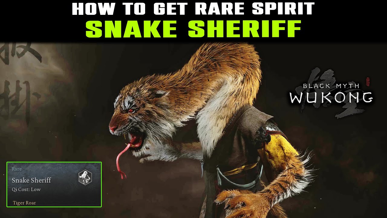 Strong Spirit: SNAKE SHERIFF Spirit Location Guide | Black Myth Wukong ...