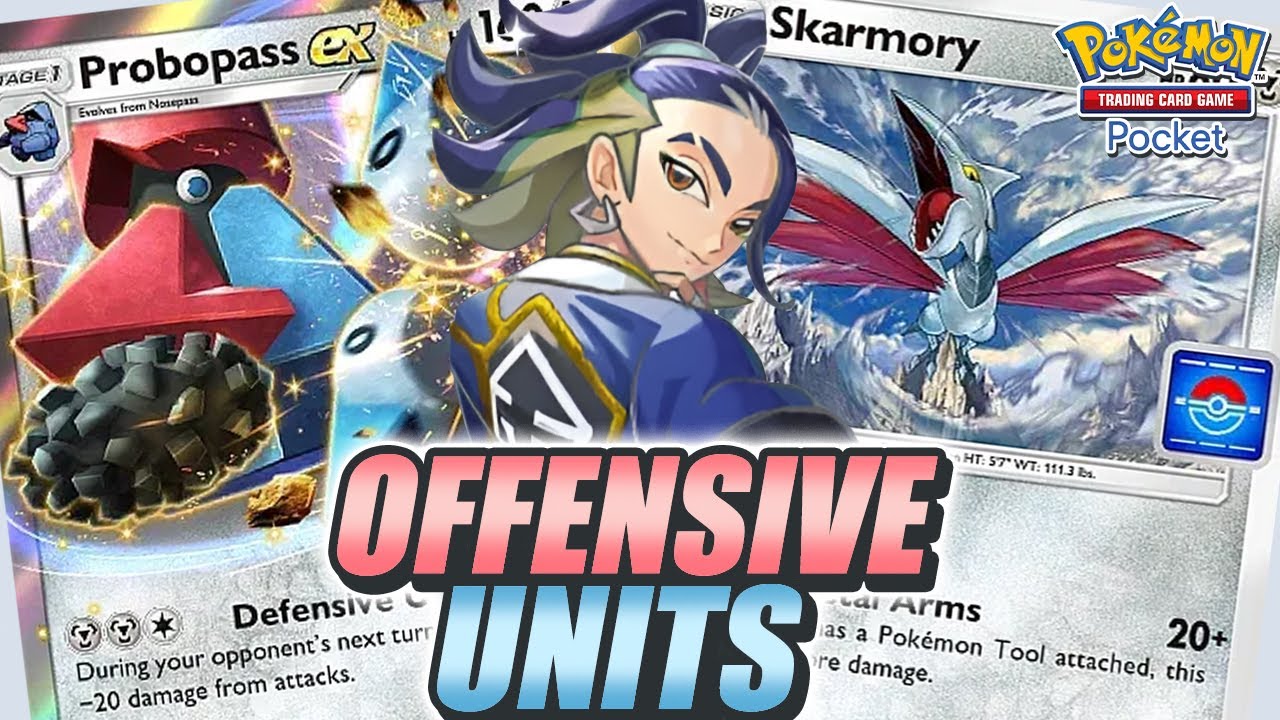 BEST DEFENSE is a GOOD OFFENSE ! This Probopass & Skarmory Deck is FAST ...