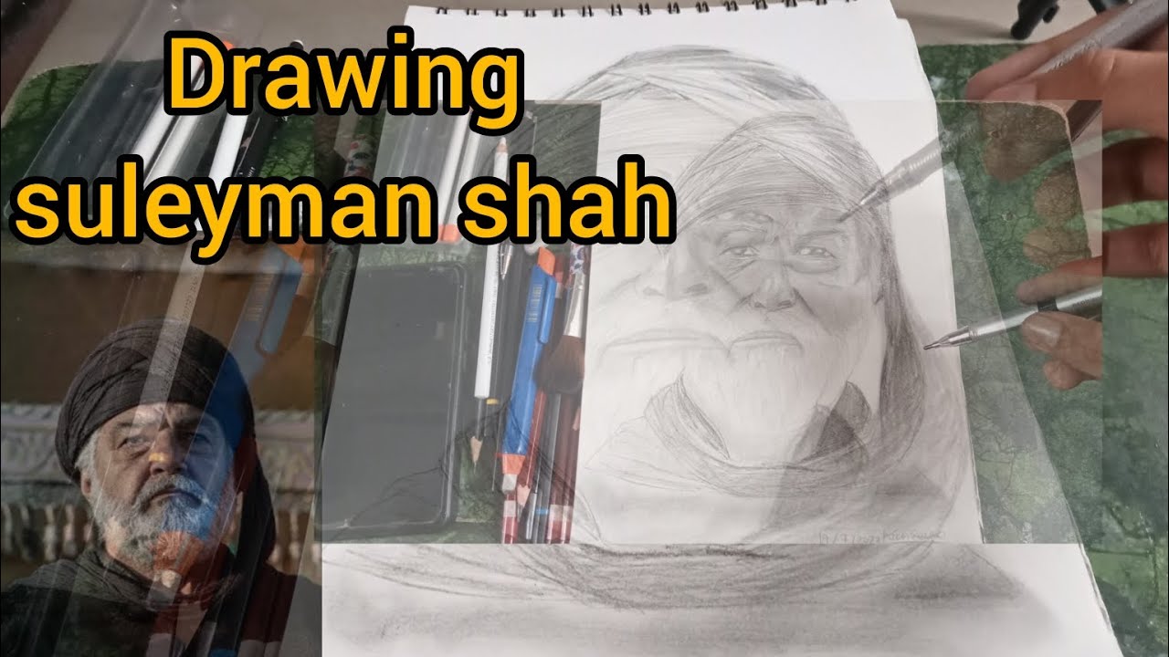 How to draw Suleyman shah ghazi Ertugrul Ghazi DED 🔥😍 ️⚡ from -@Artbook ...