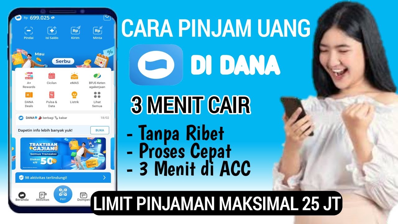 RESMI OJK PINJAM SALDO DANA TANPA PAYLATER DAN INSTAN - CARA PINJAM UANG DI DANA - YouTube