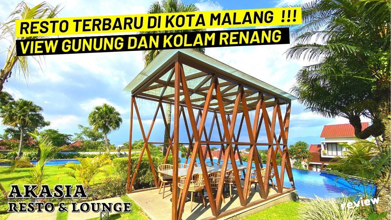 AKASIA RESTO MALANG TERBARU | Pemandangan Kolam Serta Kota Malang Dari ...