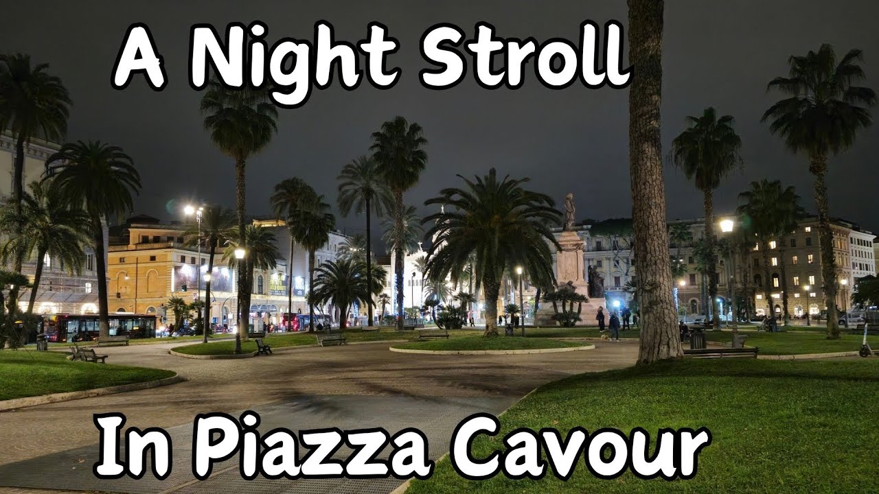 Exploring Piazza Cavour at Night: A Calm and Mysterious Walk - YouTube