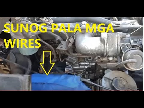 how to connect engine stop motor wiring on Isuzu ELF 4BC2 - YouTube