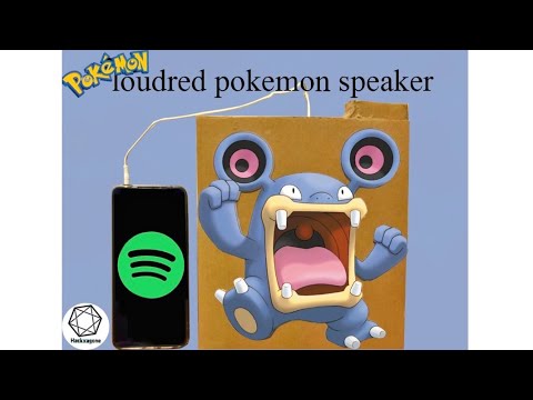 How to make a loudred pokemon speaker #pokemon #speaker #amplifier ...